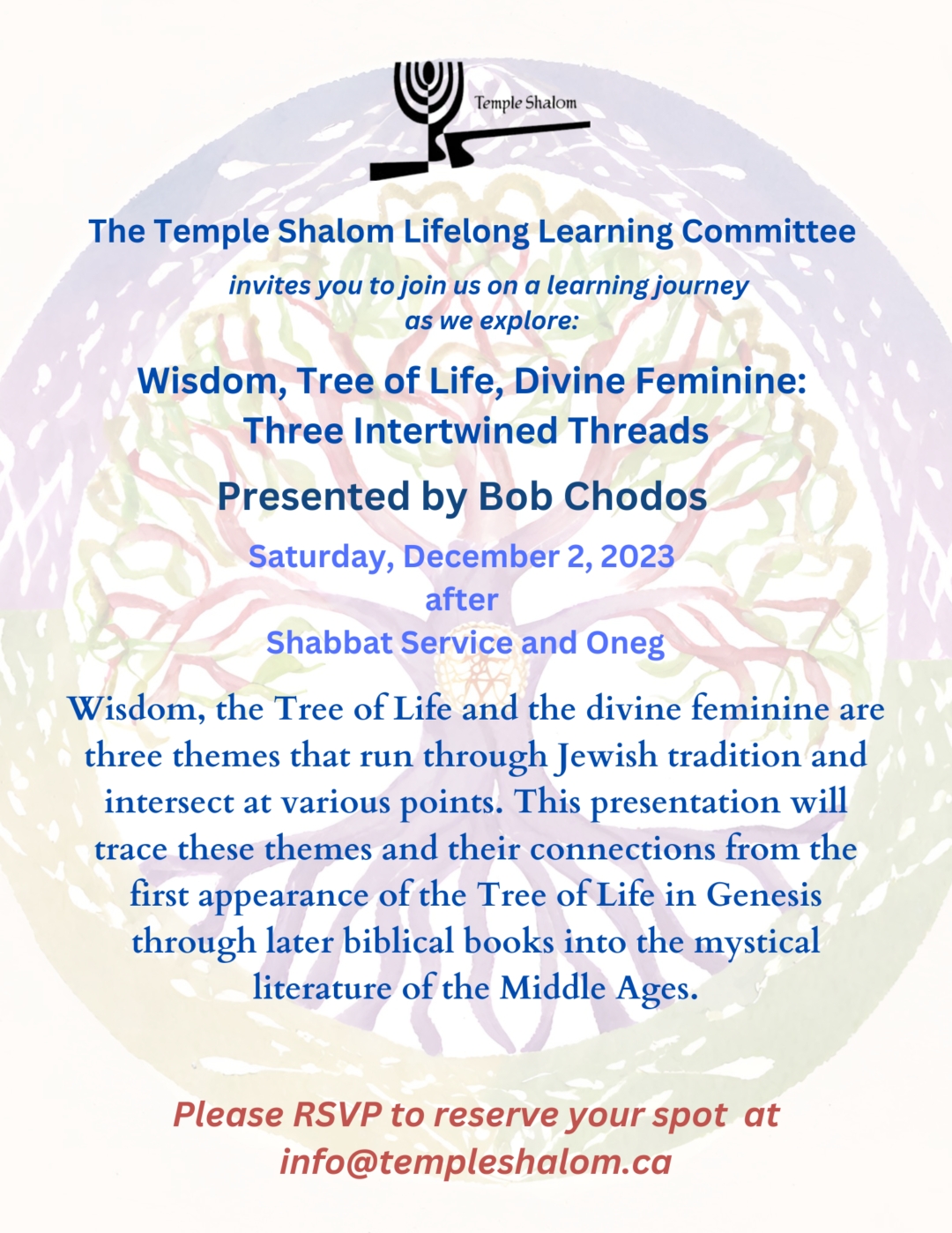 Lifelong Learning: Wisdom, Tree of Life, and Divine Feminine - Temple ...